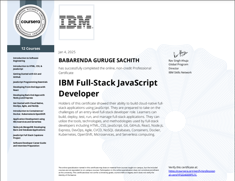 Sachith - Software Engineer Portfolio | Web Development & Backend Expert